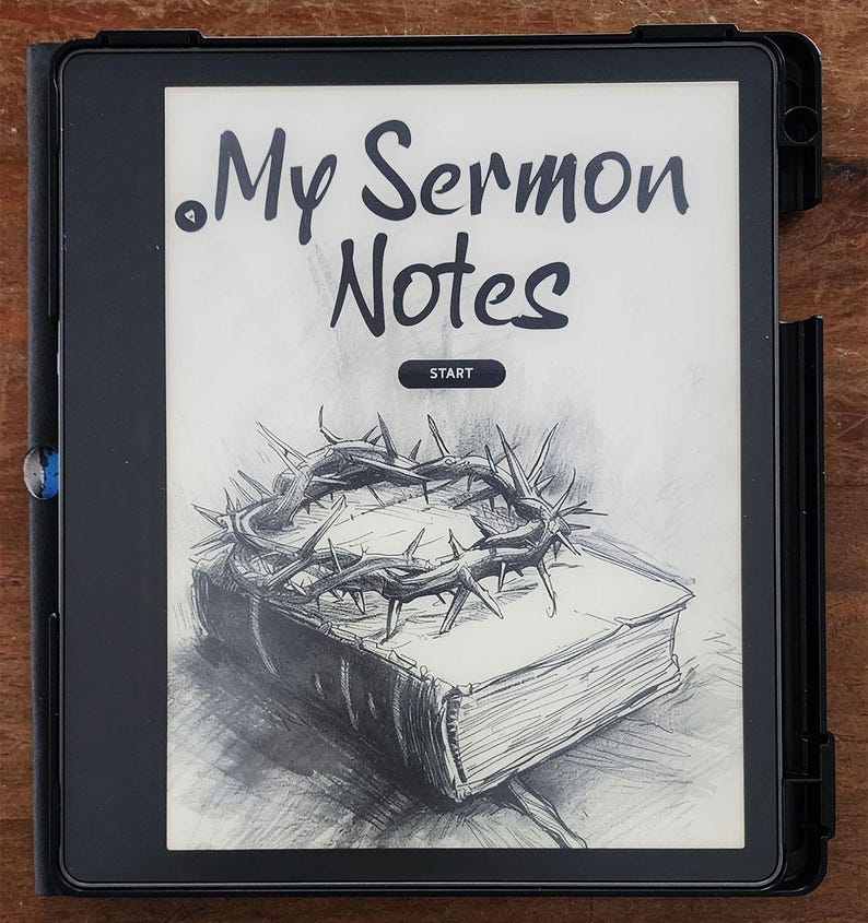 My SERMON NOTES PDF Template, 120 Notebooks, Fully Hyperlinked. Made ...