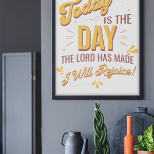 Today is the Day - Instant Download Christian Printable Design for T ...