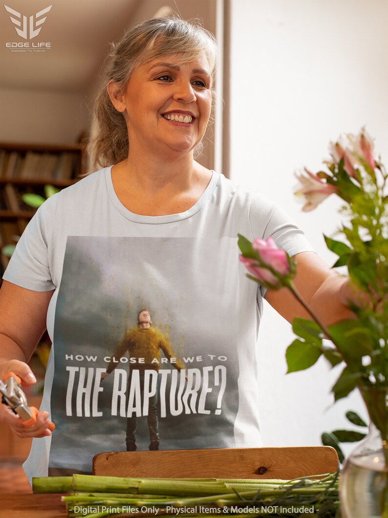 The Rapture Christian Wall Art Printable Instant Download Tshirt ...