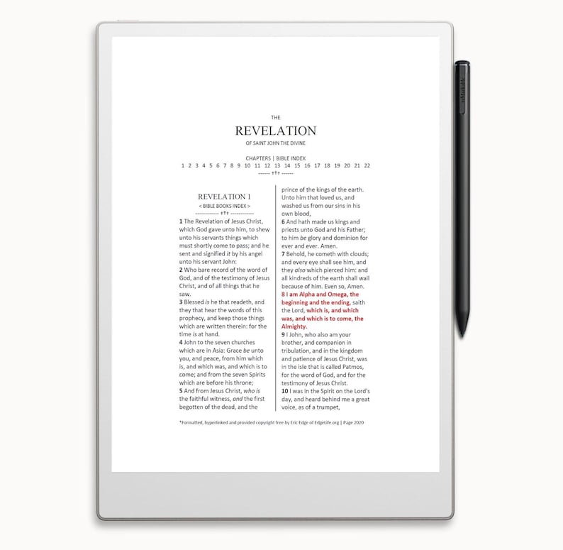 King James Bible for Remarkable Paper Pro + Remarkable 2 KJV PDF ...