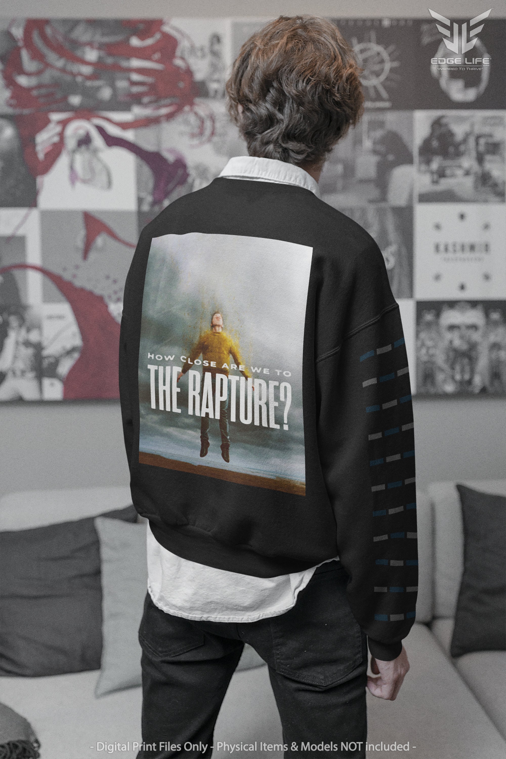 The Rapture Christian Wall Art Printable Instant Download Tshirt ...