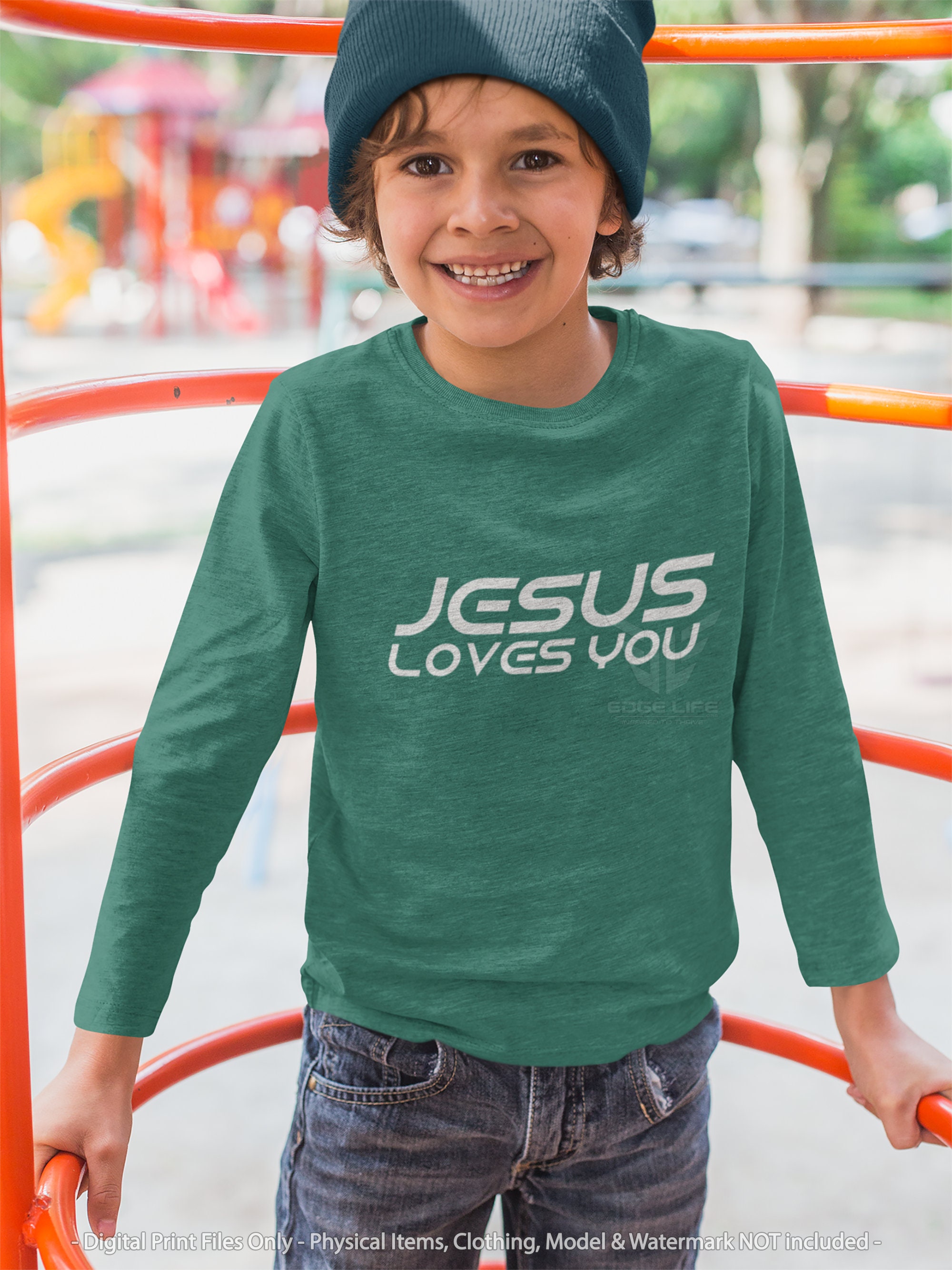 Jesus Loves You Instant Download Christian Printable Design - Etsy