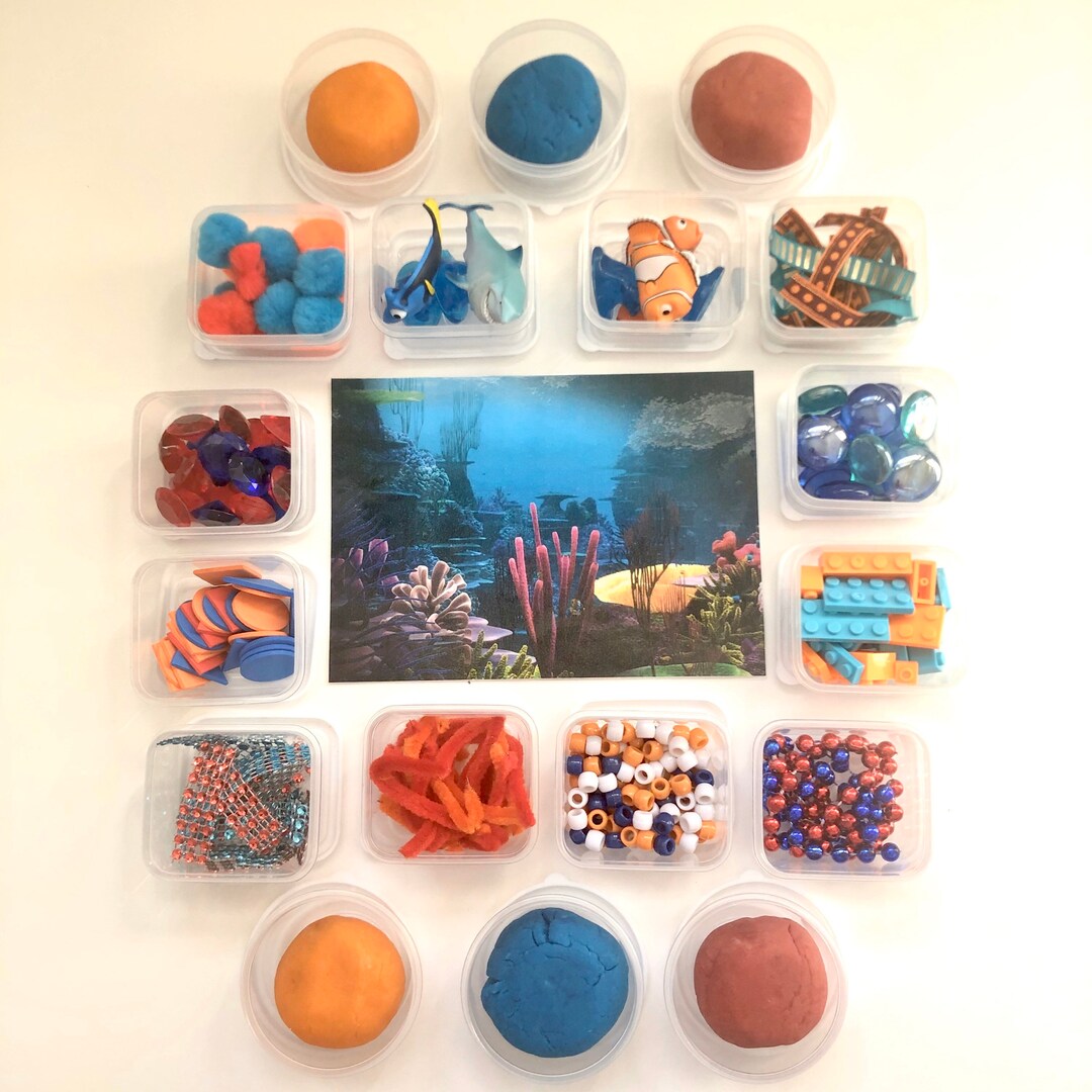 Finding Nemo Play-dough Sensory Kit - Etsy