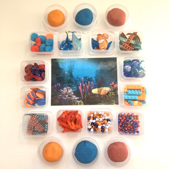 Finding Nemo Play-dough Sensory Kit | Etsy