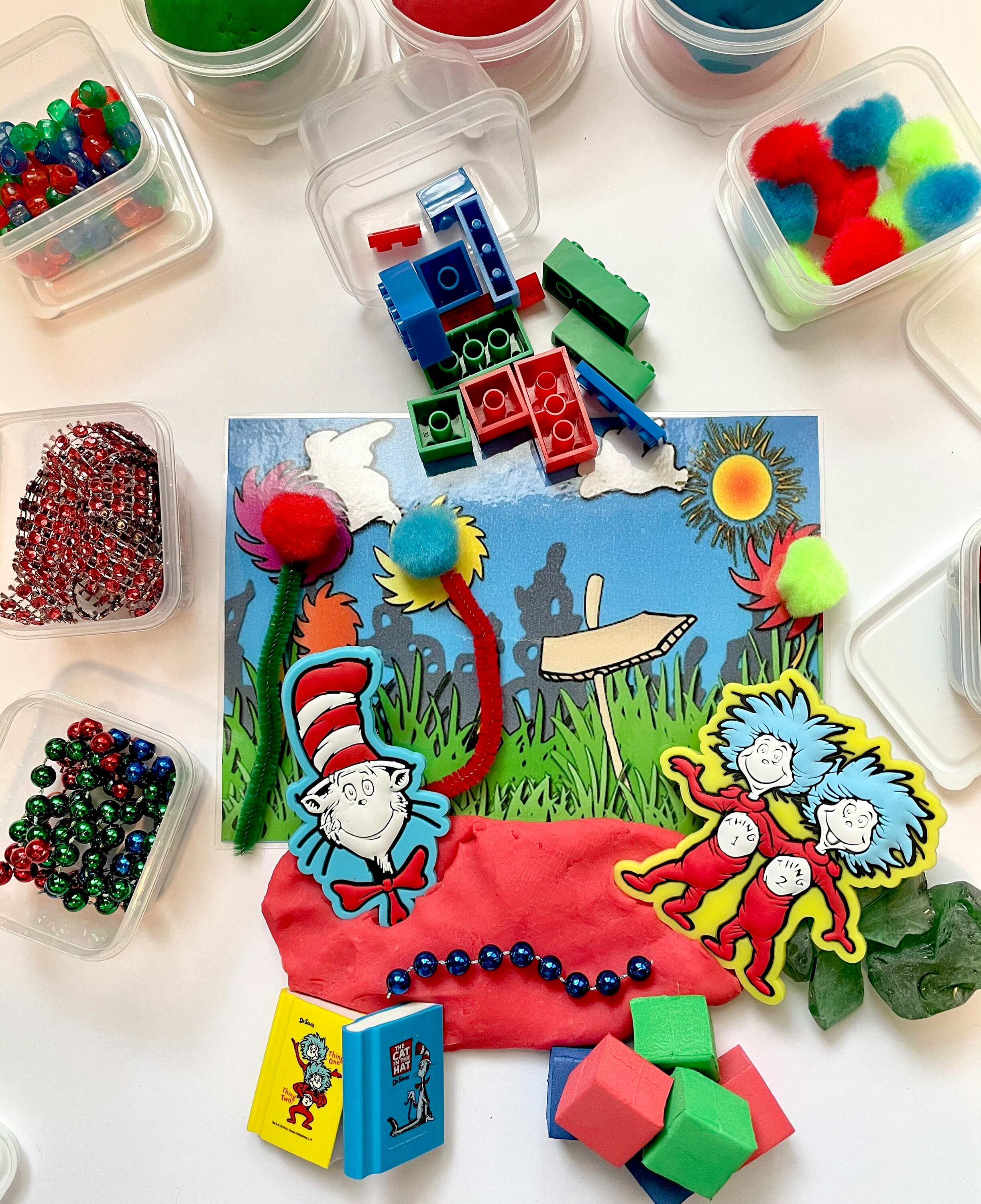 Dr. Seuss Play-dough Sensory Kit - Etsy