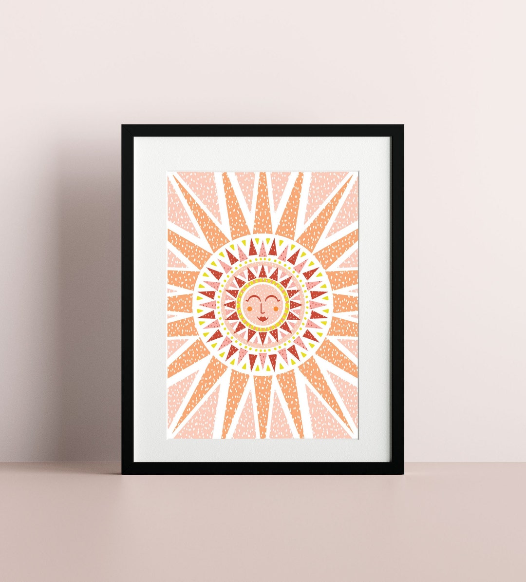 Sunshine / Sun Illustration / Sun Print / A4 Art Print / A4 Print ...