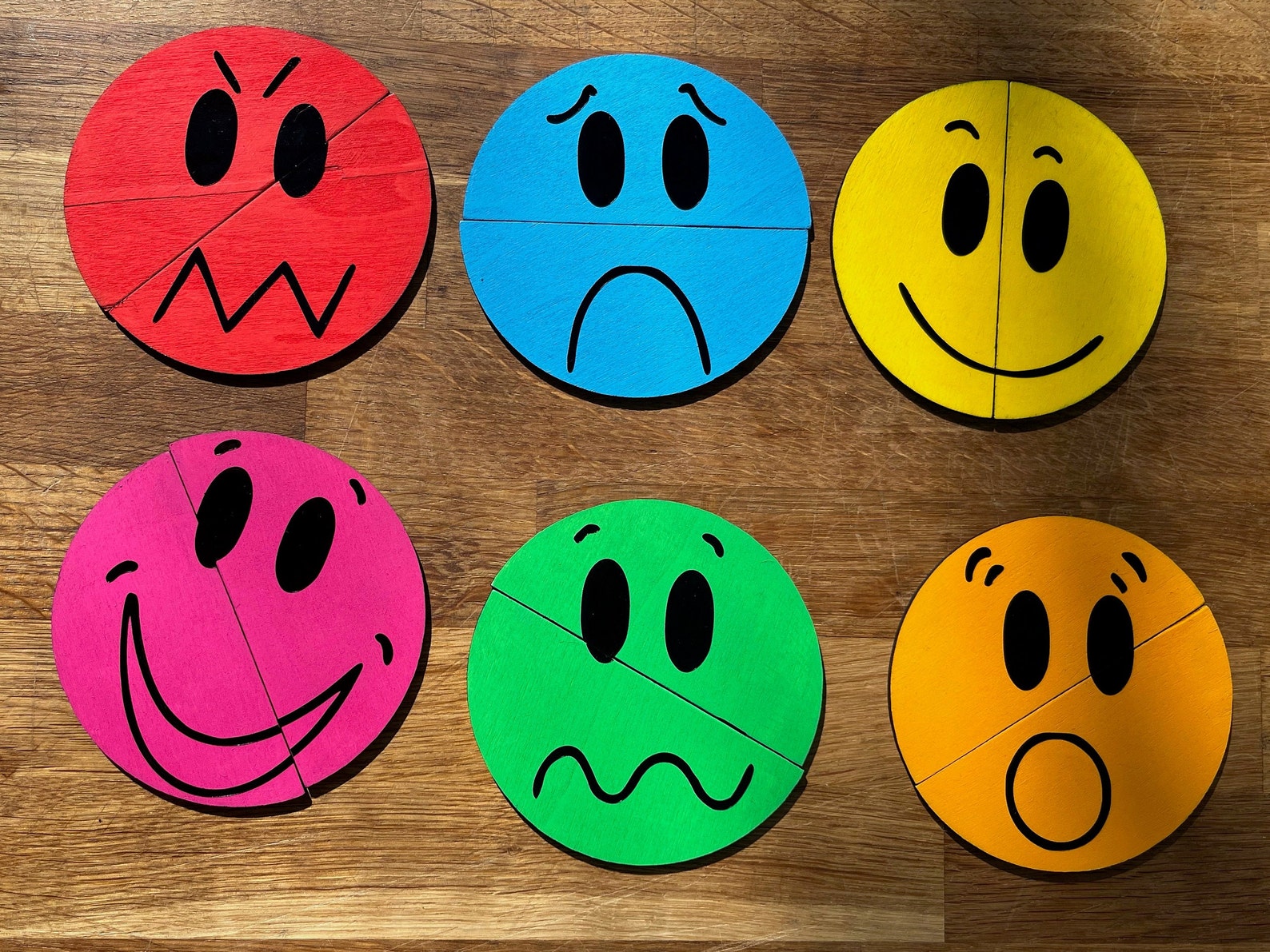 Emotion Puzzles / Feelings / Autism - Etsy