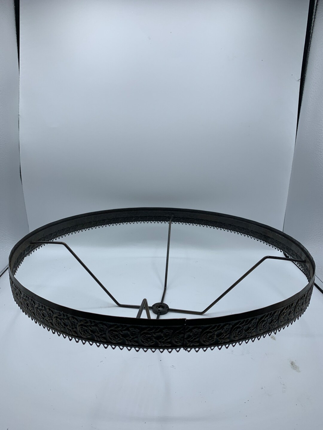 14” Vintage Steel Lamp Shade Holder Ring ( Used) - Etsy
