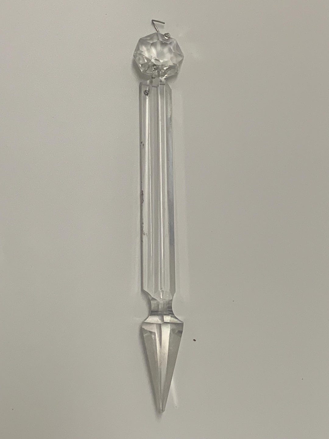 Crystal Cut Glass Lamp Prism ( Used) - Etsy