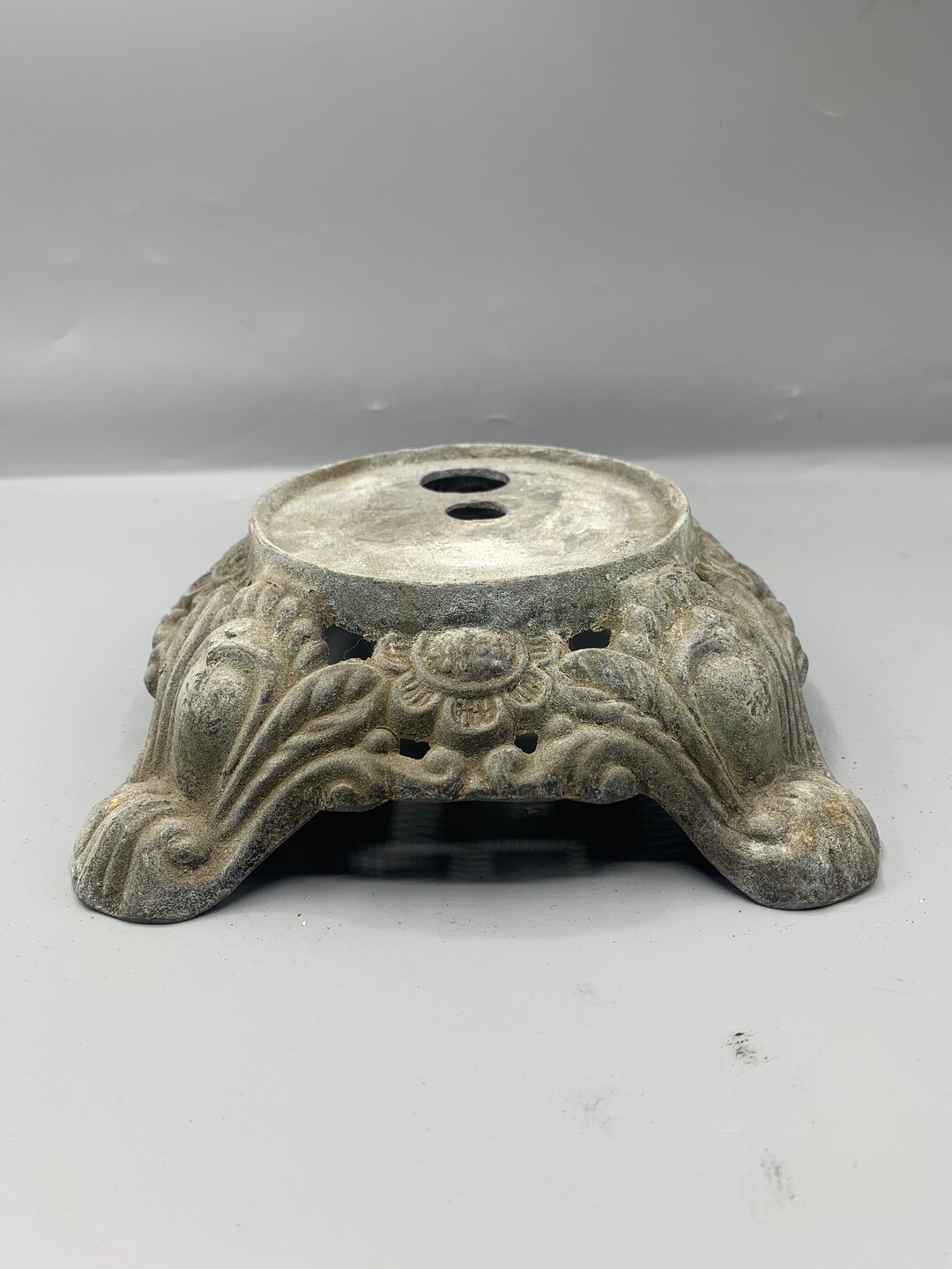 Vintage Cast Zinc Lamp Base Used - Etsy