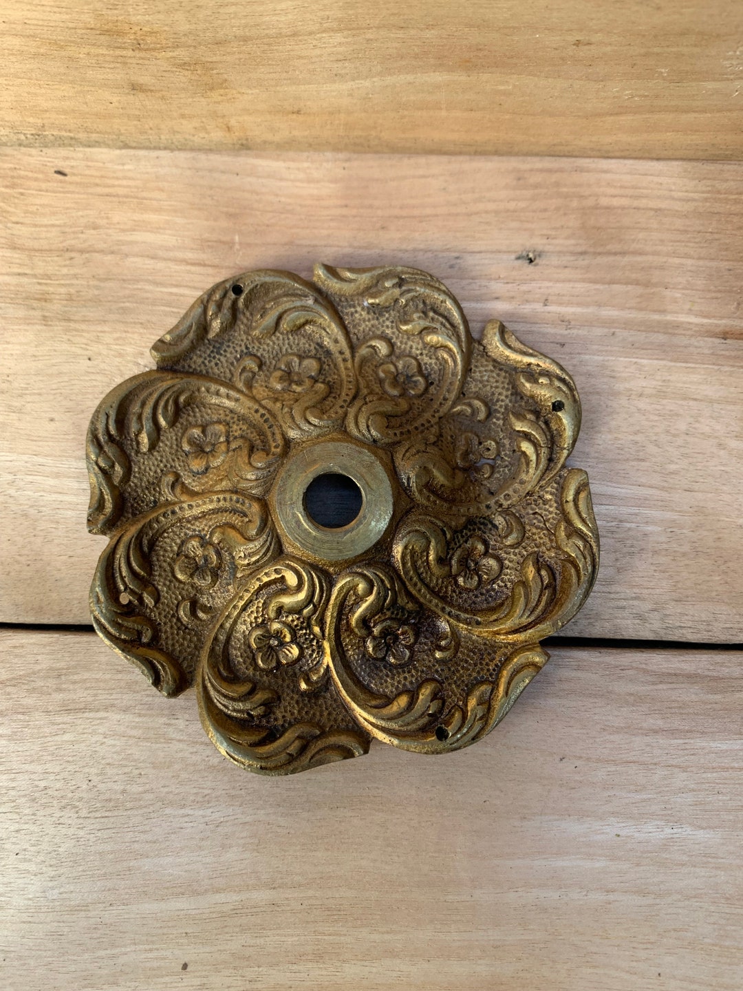 Vintage Brass Lamp Bobeche Used - Etsy