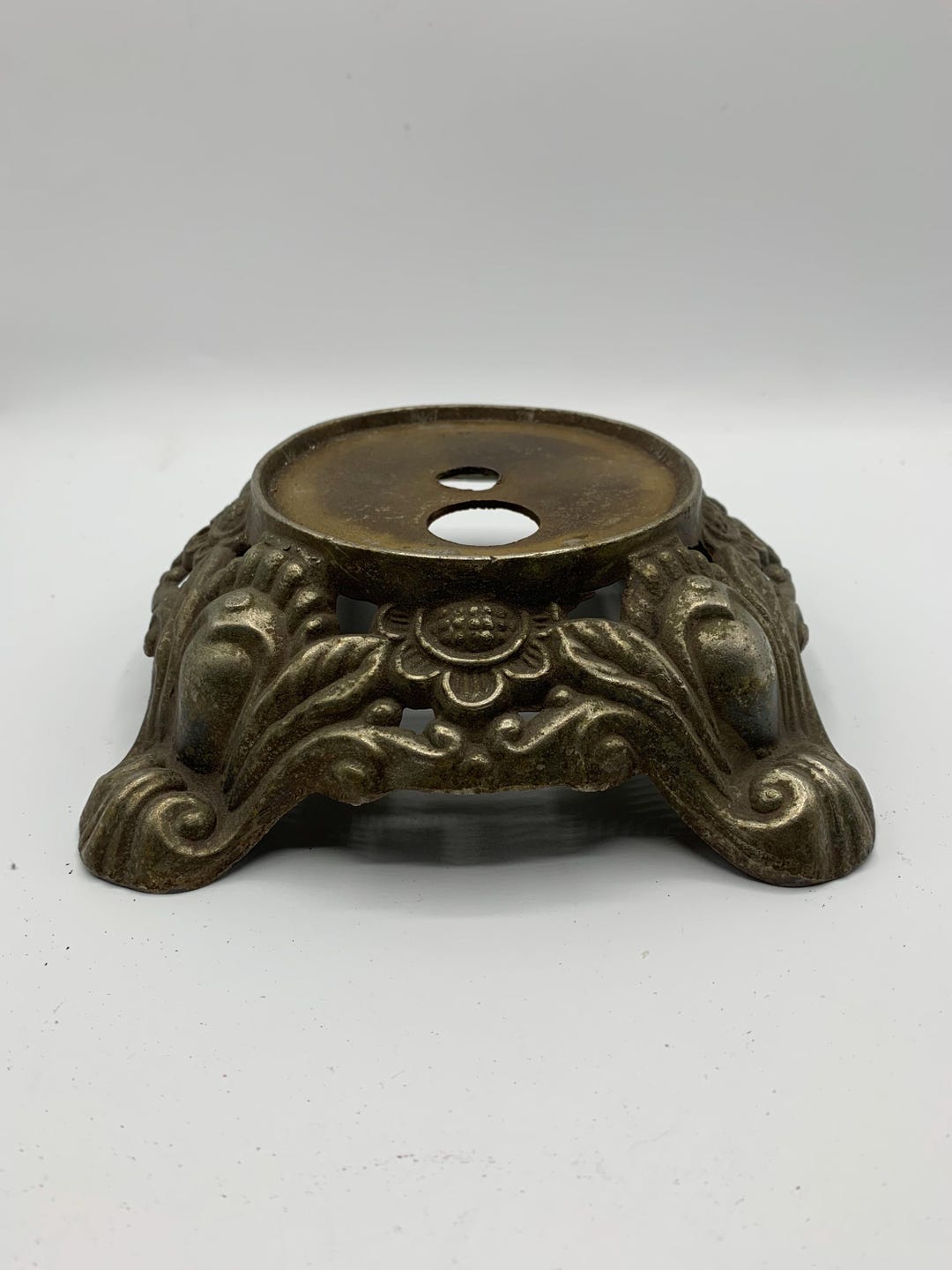 Vintage Cast Zinc Lamp Base Used - Etsy