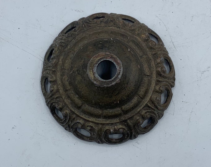 Vintage Cast Zinc Lamp Bobeche Used - Etsy