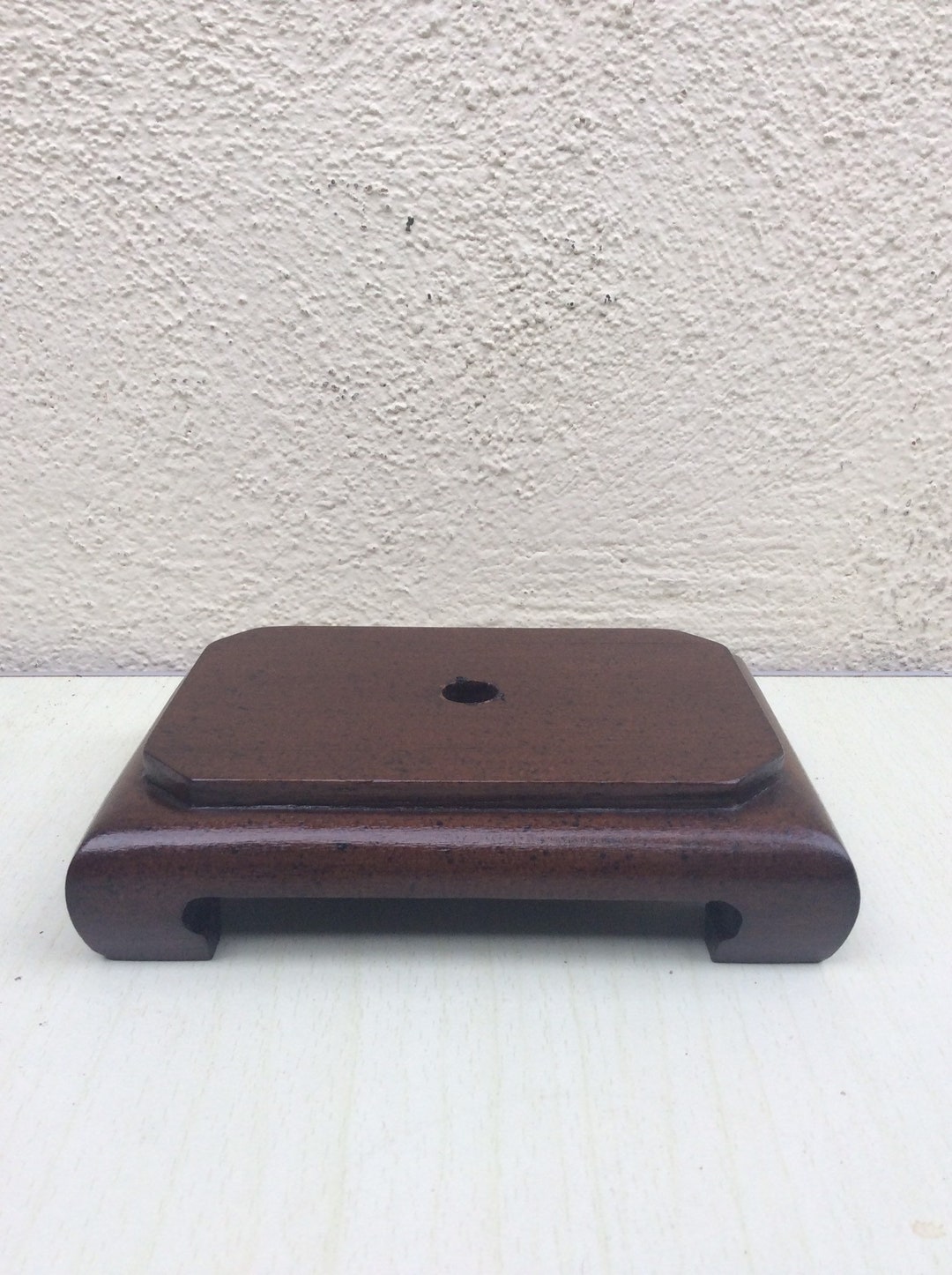 Vintage Poly Resin Red Wood Finish Lamp Base ( Used) - Etsy