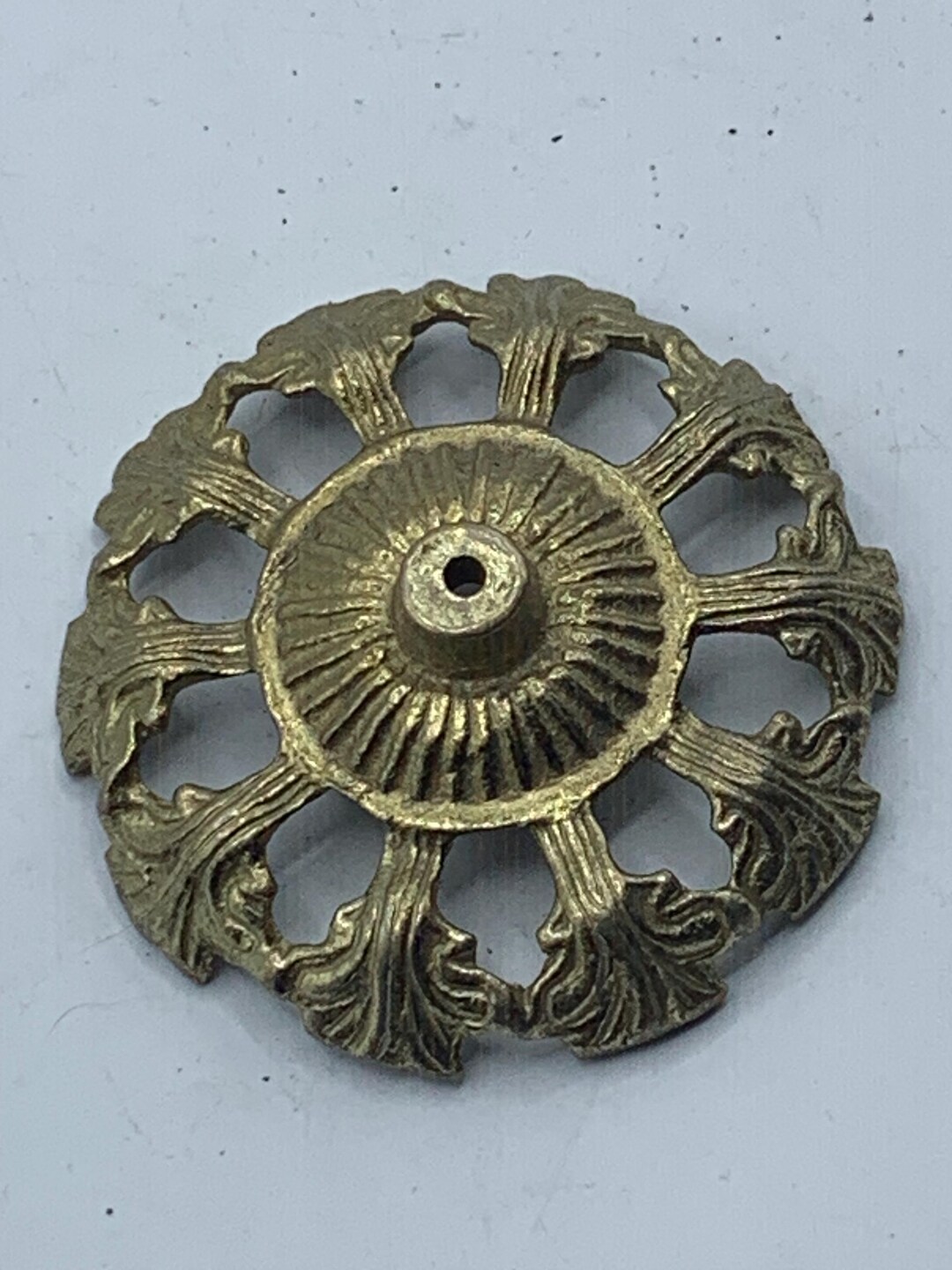 Vintage Cast Brass Lamp Bobeche ( Used) - Etsy