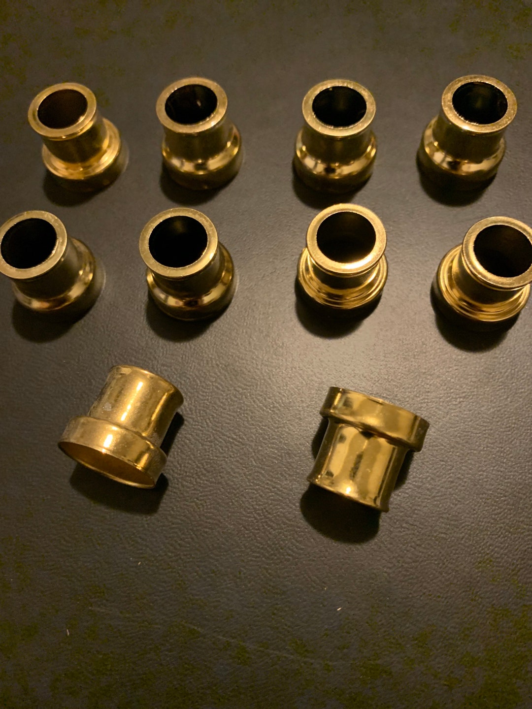 Stamped Lamp Spacer Necks Set of 10 - Etsy