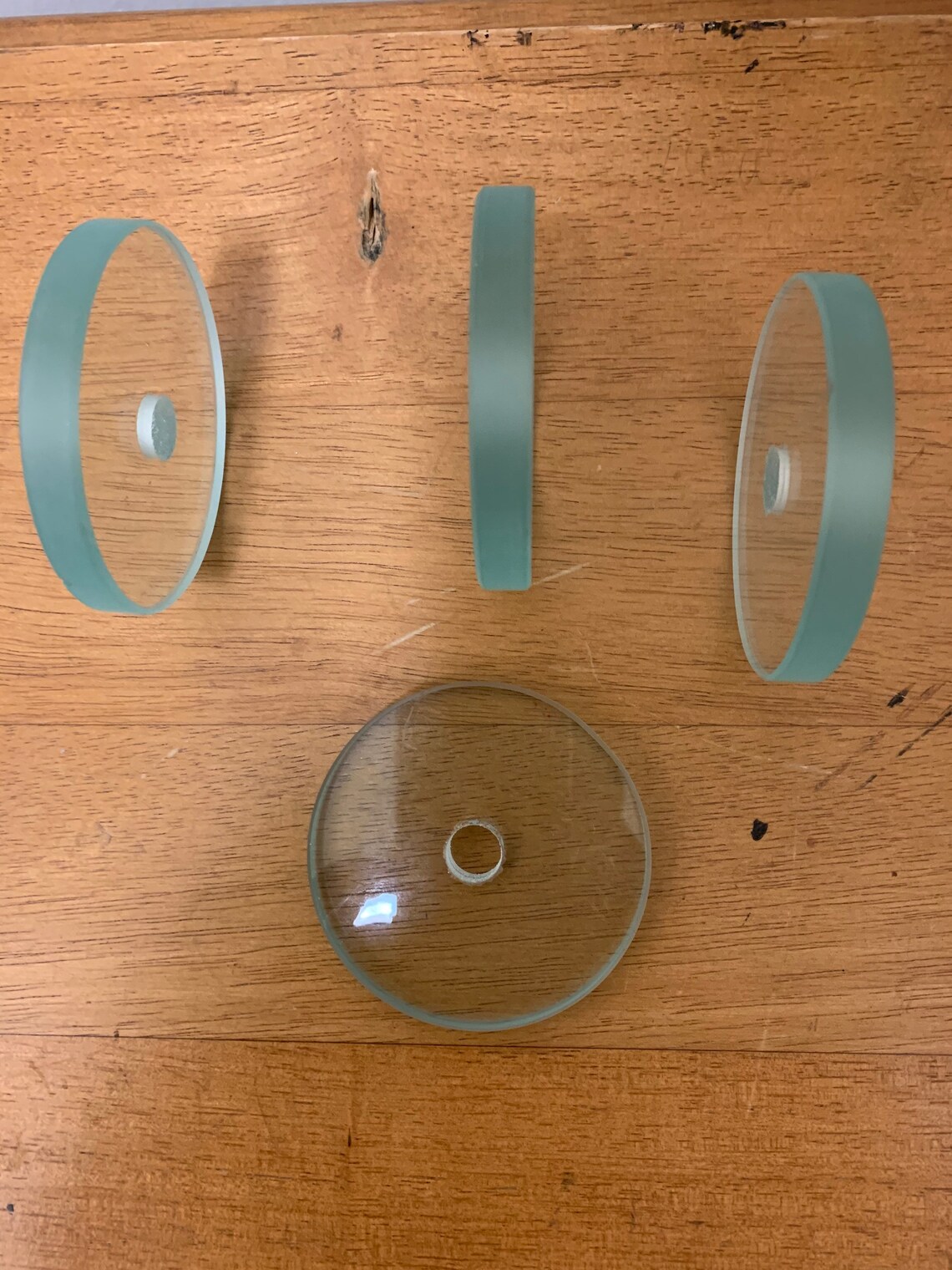 Vintage Crystal Round Lamp Spacers Set /4 | Etsy