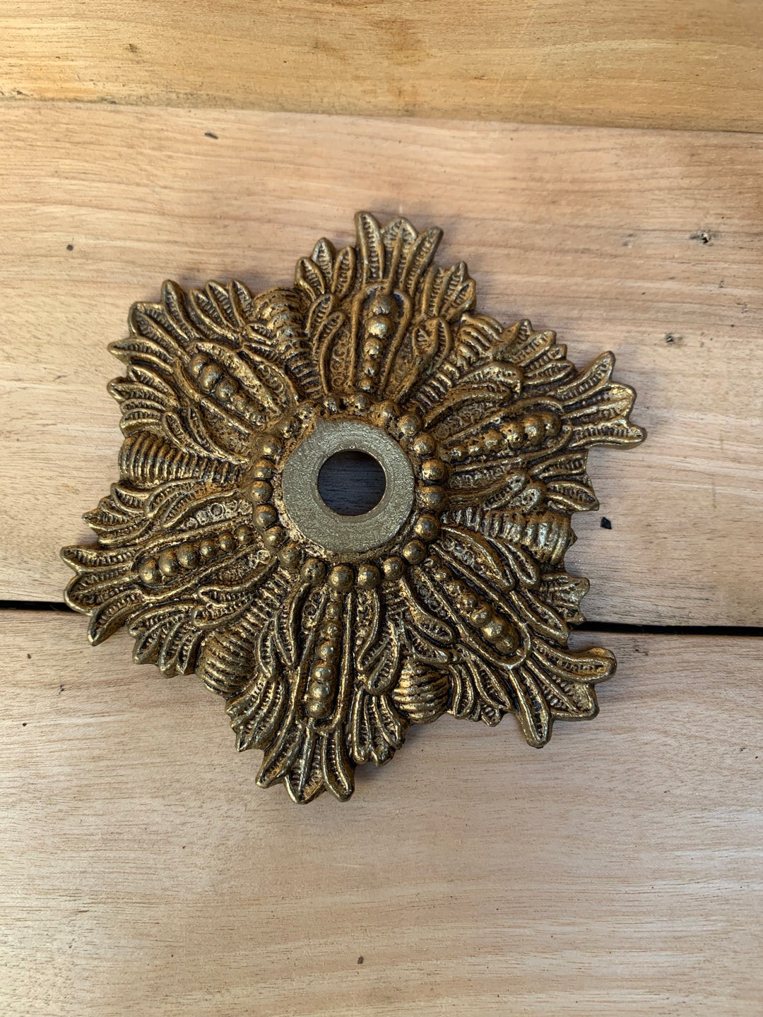 Vintage Brass Lamp Bobeche ( Used) - Etsy