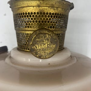 Vintage Alacite Glass Aladdin Oil Lamp. - Etsy