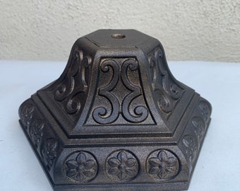 Zinc Lamp Base - Etsy
