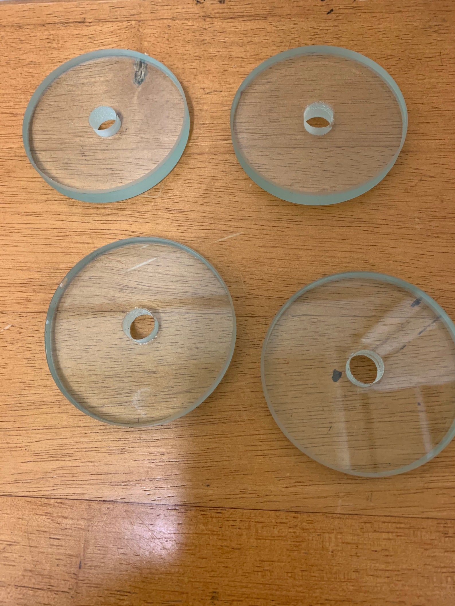 Vintage Crystal Round Lamp Spacers Set /4 | Etsy