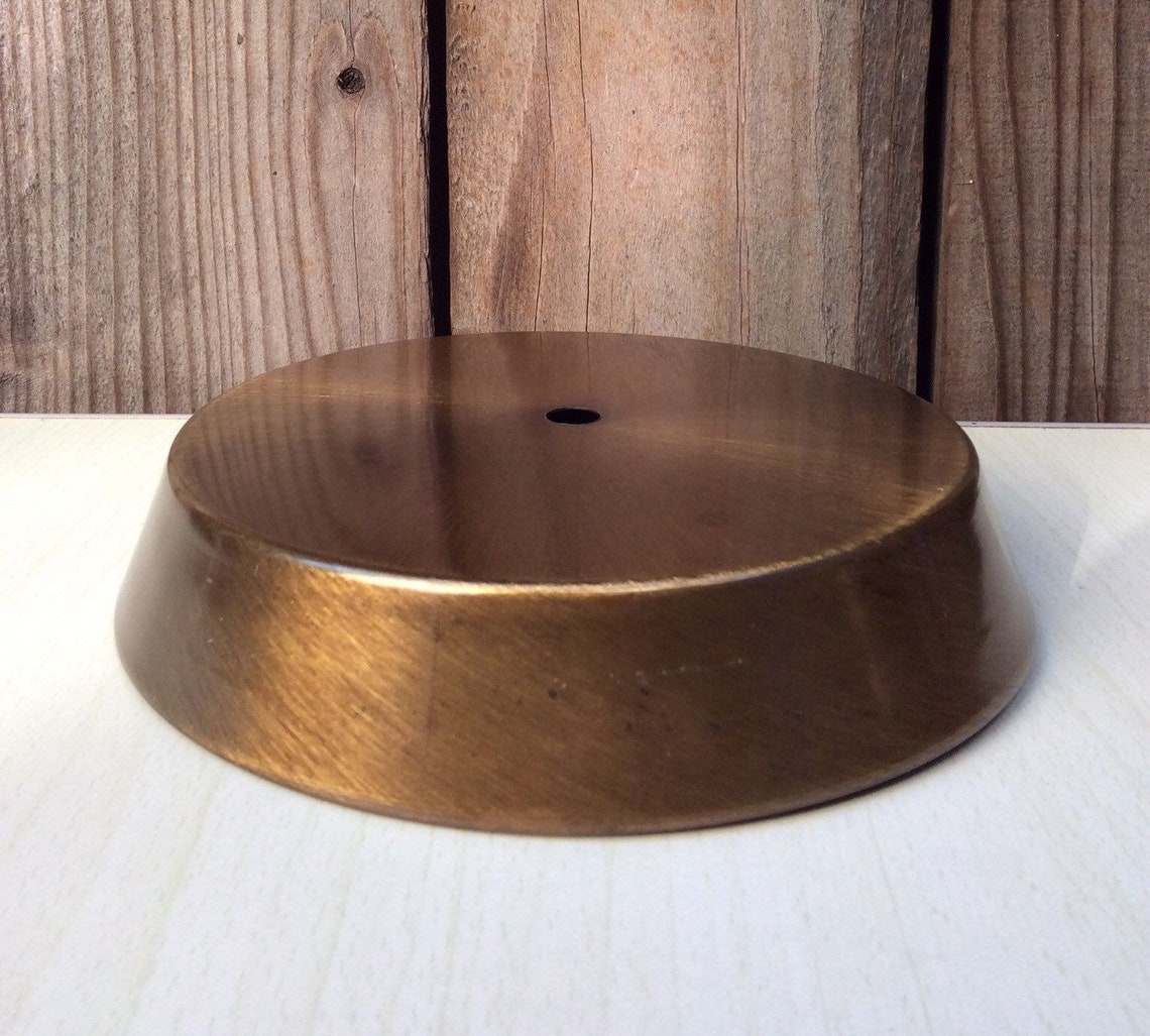 7 Metal Antique Brass Lacquer Finish Lamp Base used - Etsy