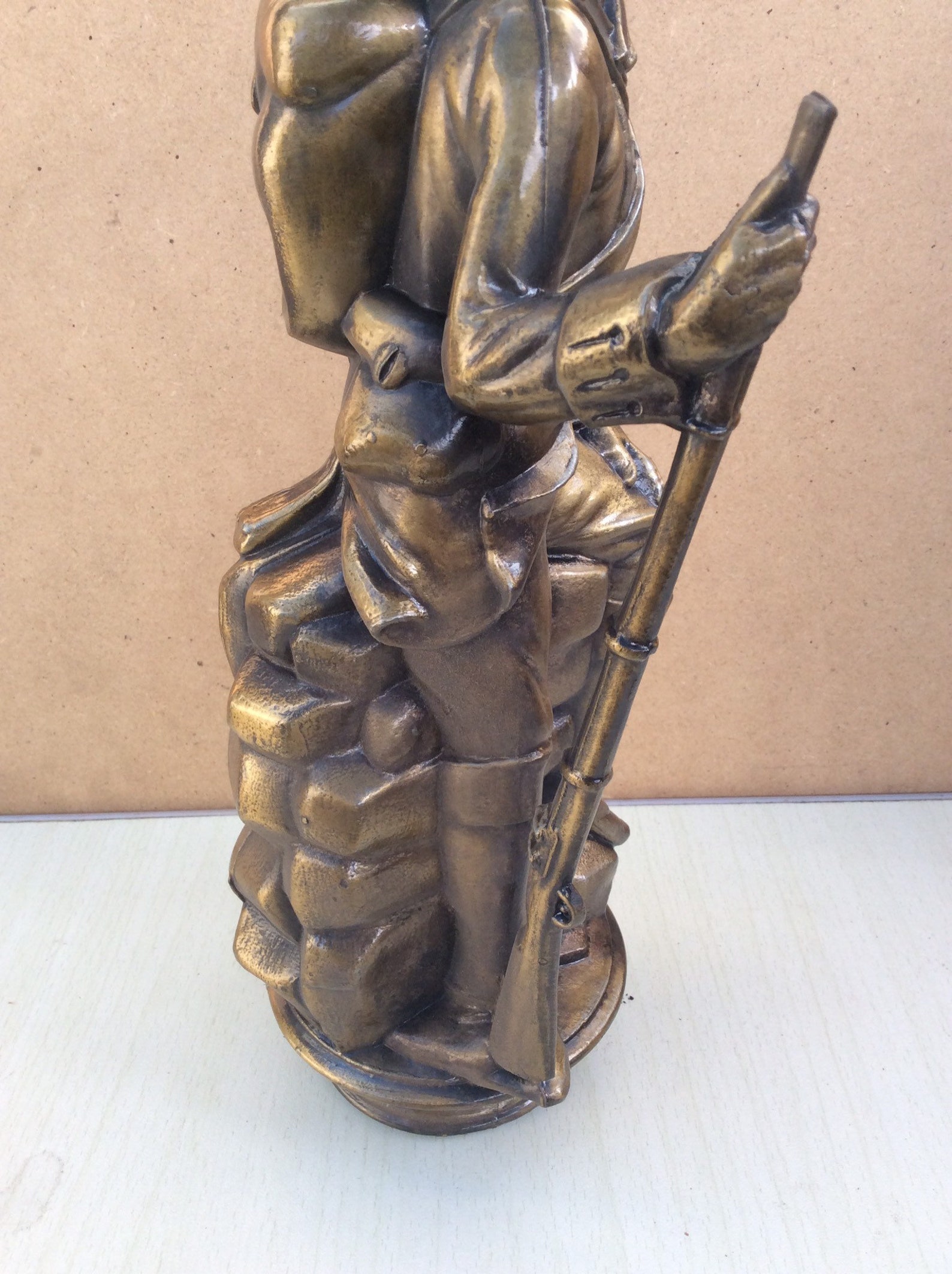 Vintage Cast Metal Soldier Lamp Spacer Column - Etsy