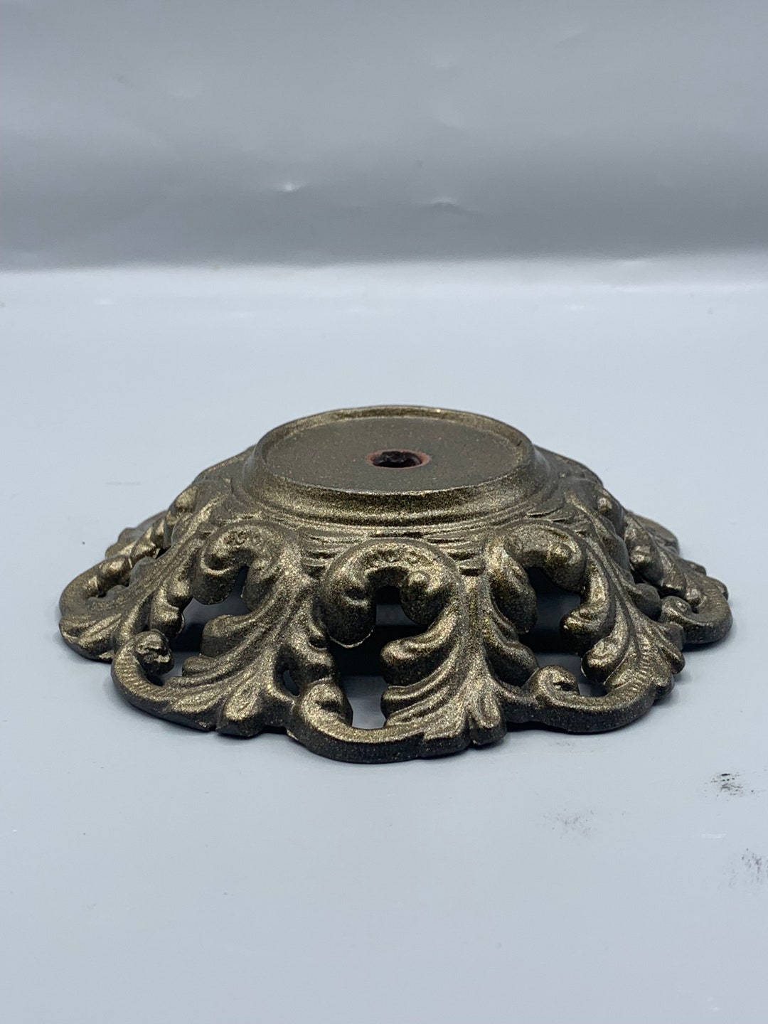 Cast Zinc Lamp Spacer or Bobeche Used - Etsy