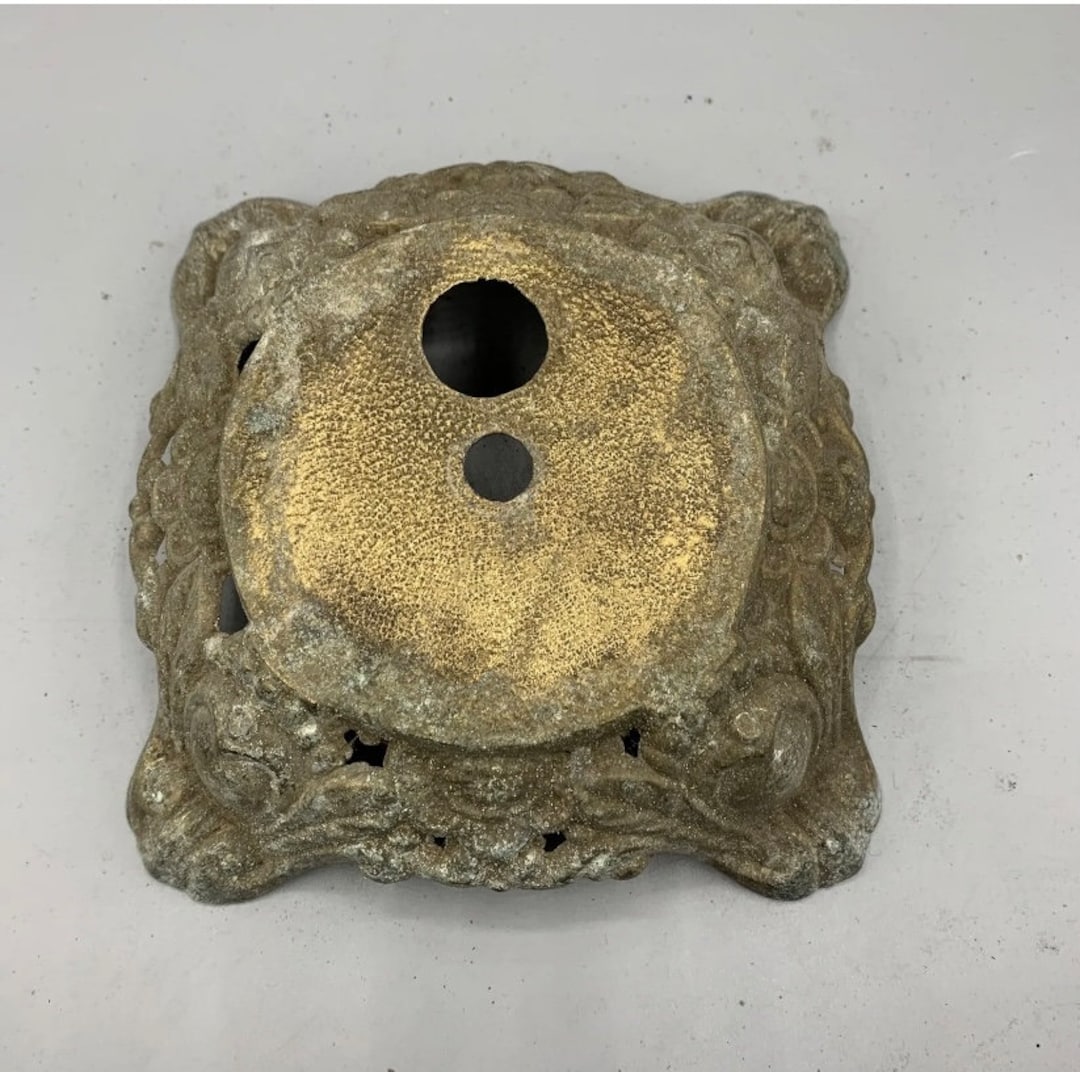 Vintage Cast Zinc Lamp Base Used - Etsy