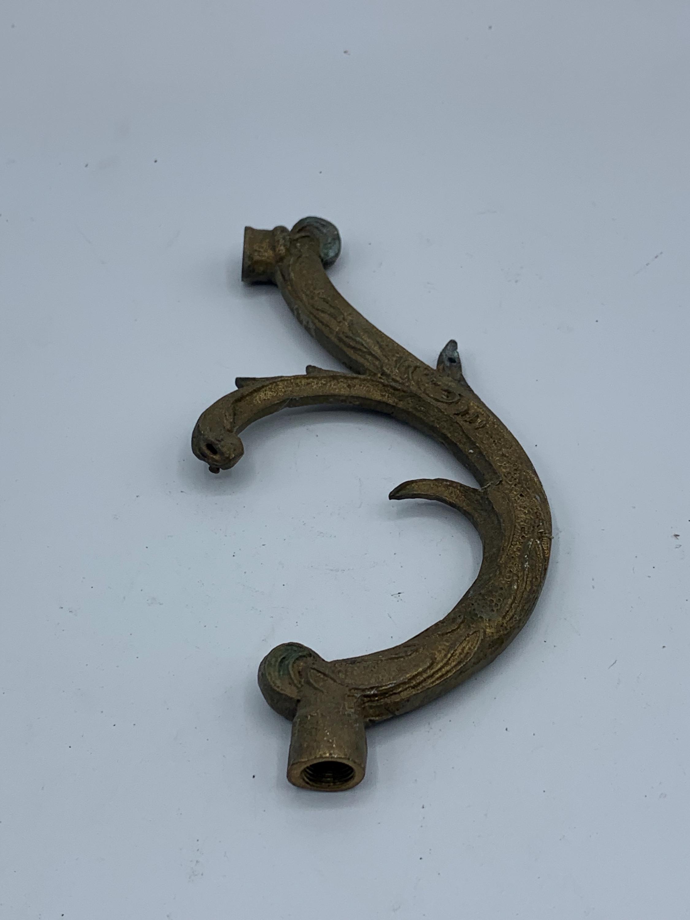 6” Vintage Cast Brass Lamp Arm ( Used) - Etsy
