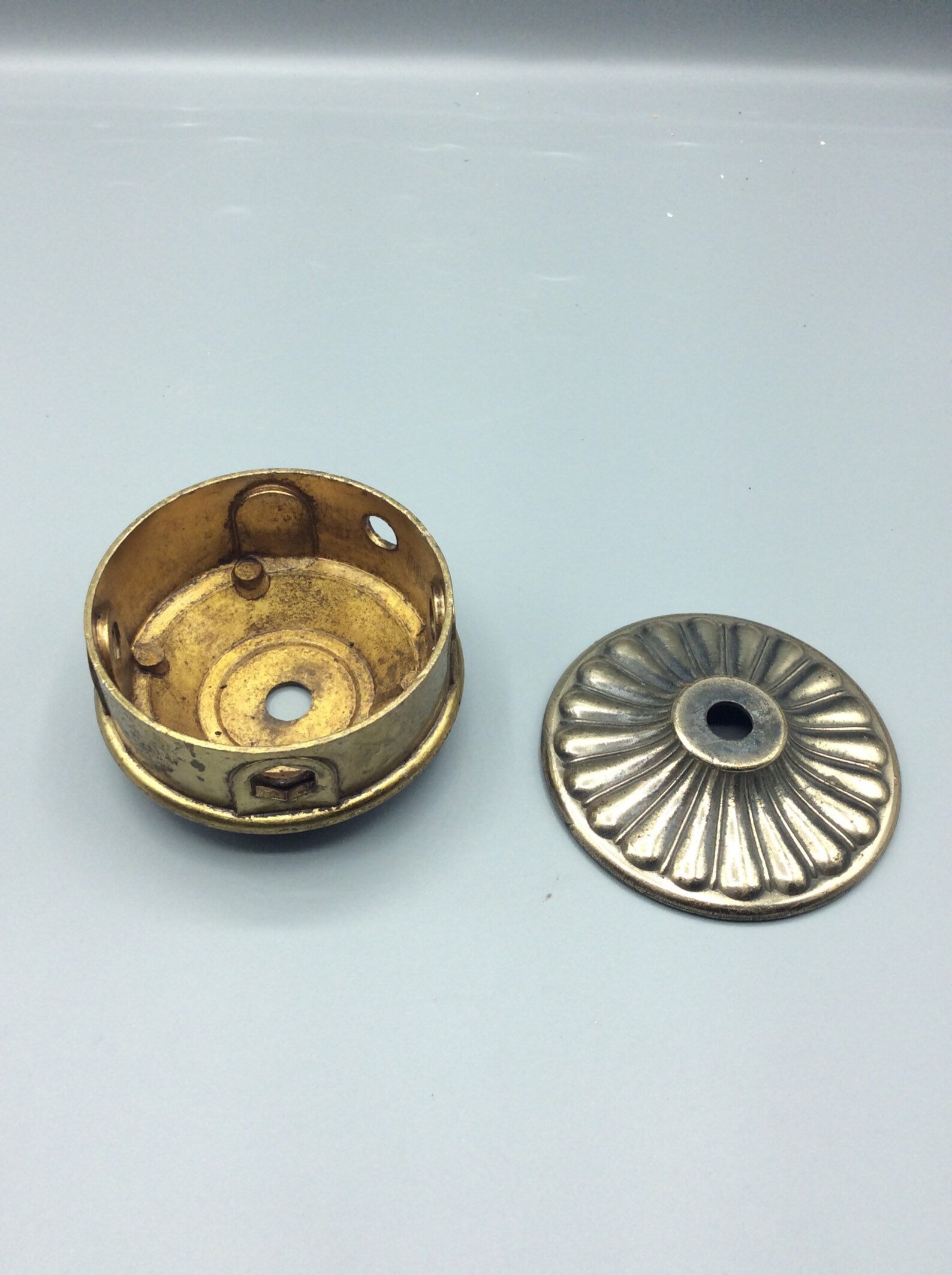 Vintage Pot Metal Lamp Cluster Part Used - Etsy