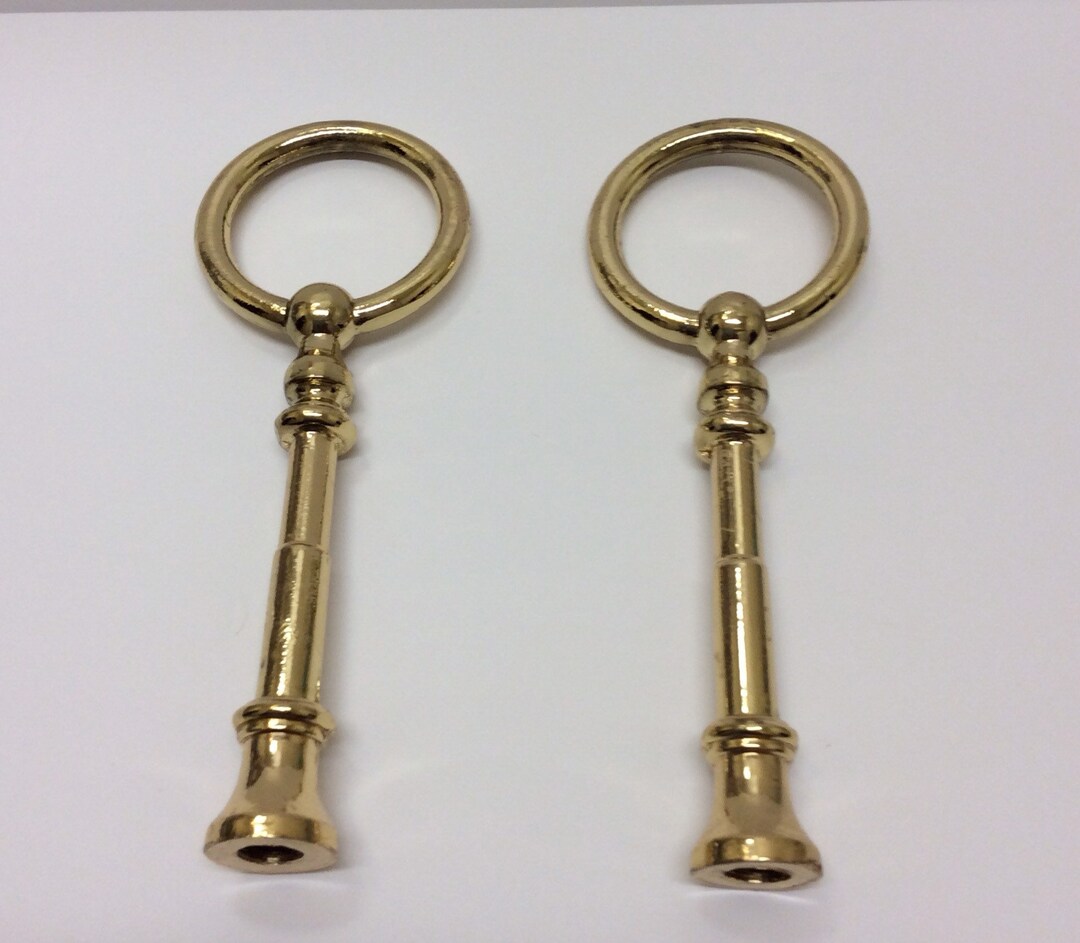 Set/2 Vintage Brass Plated Pot Metal Lamp Loop Finial. - Etsy