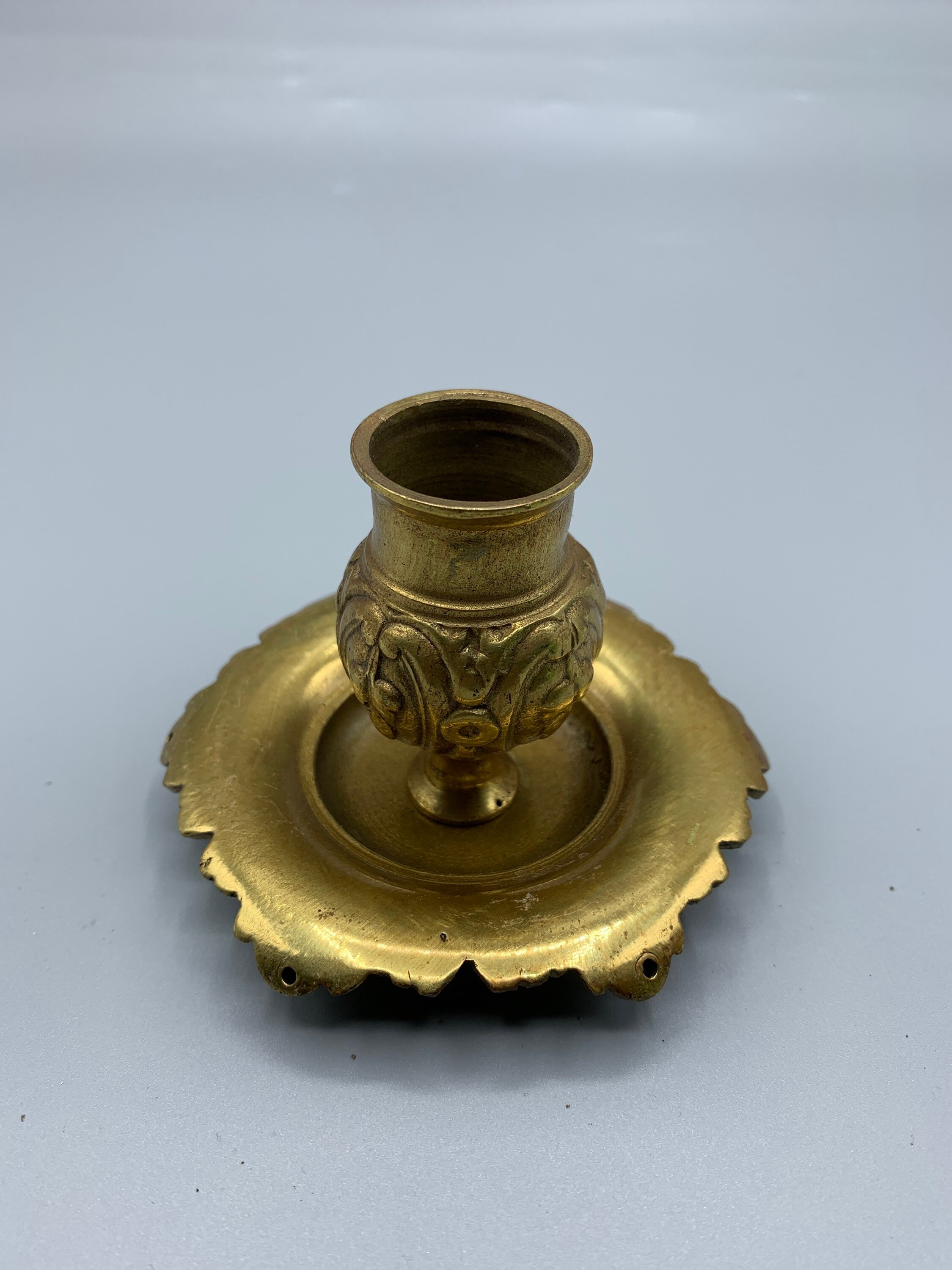 Vintage Solid Brass Lamp Bobeche and Candle Cup Holder. - Etsy