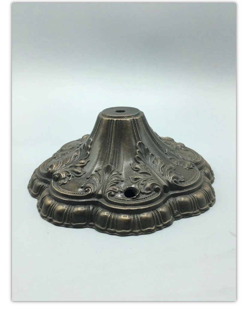 Vintage Cast Zinc Lamp Base Used - Etsy