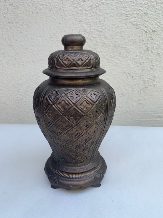 Vintage Cast Zinc Lamp Urn Base Used - Etsy