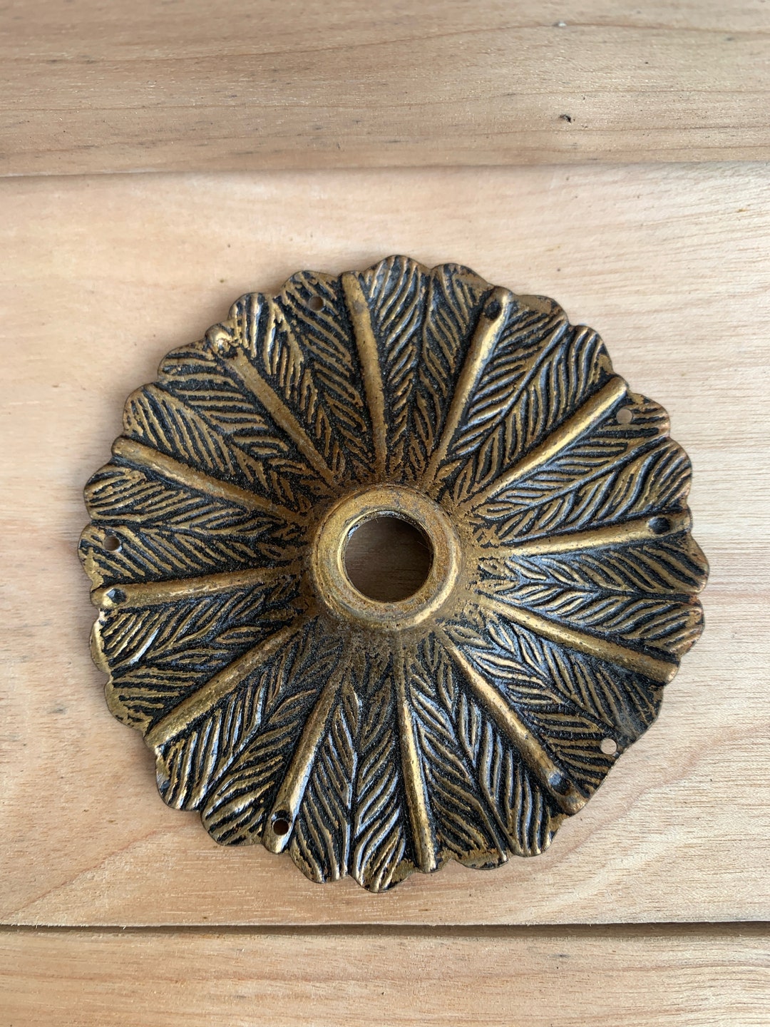 Vintage Brass Lamp Bobeche( Used) - Etsy