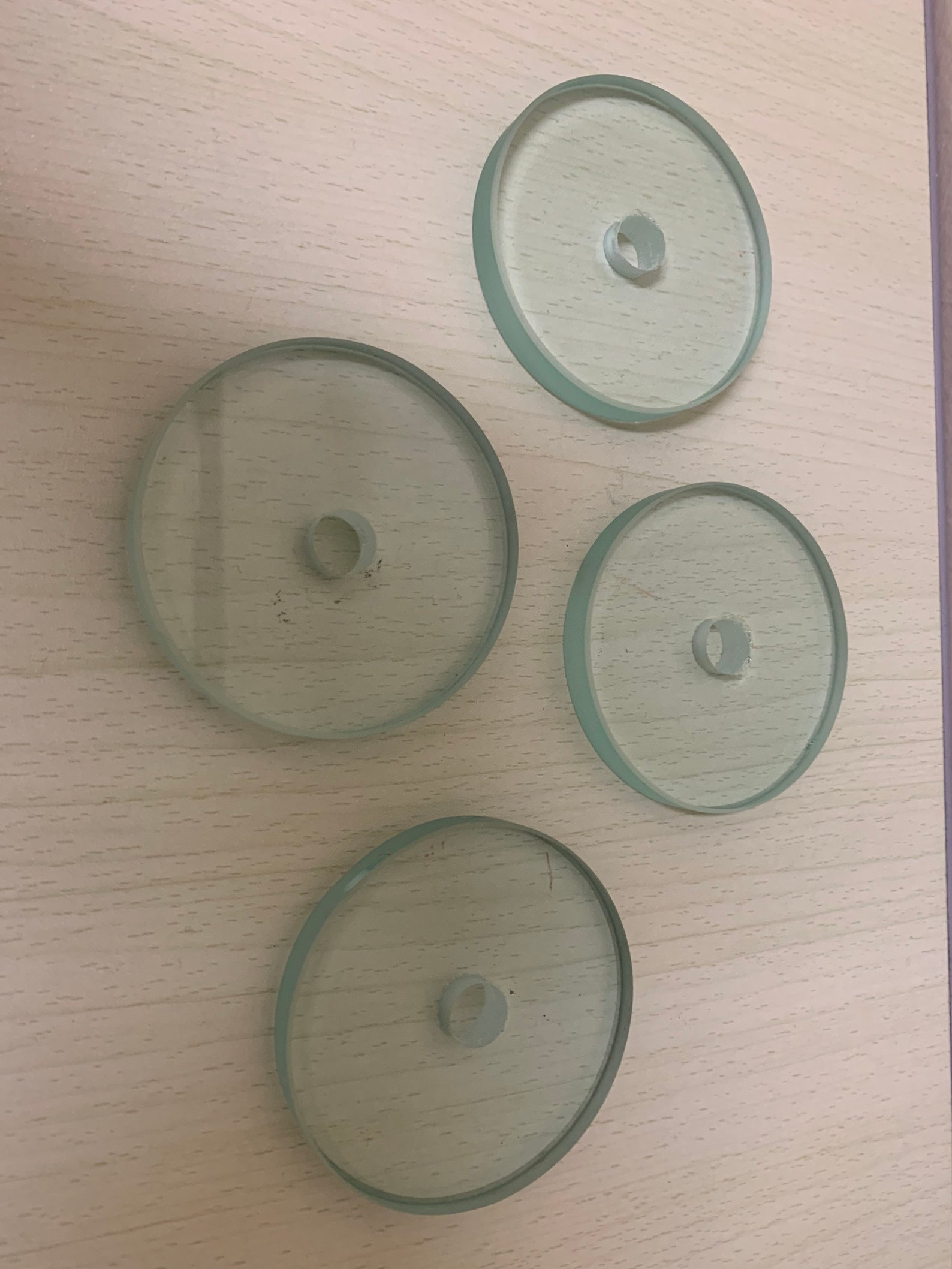 Vintage Crystal Round Lamp Spacers Set /4 | Etsy