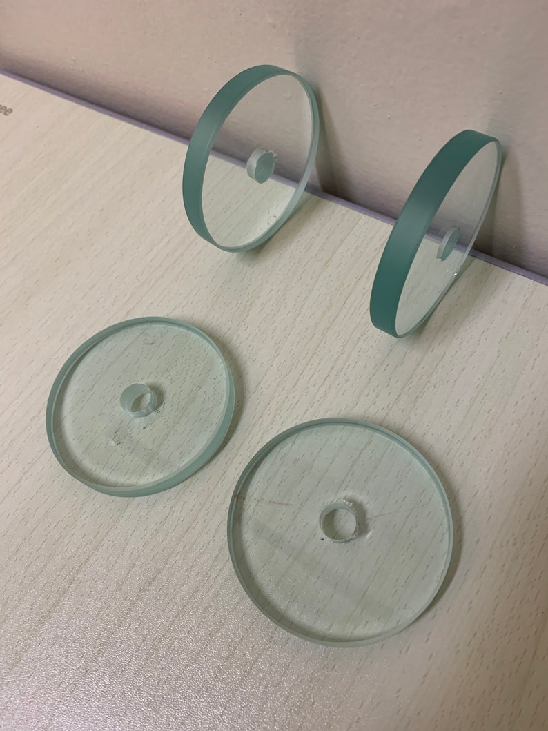 Vintage Crystal Round Lamp Spacers Set /4 | Etsy