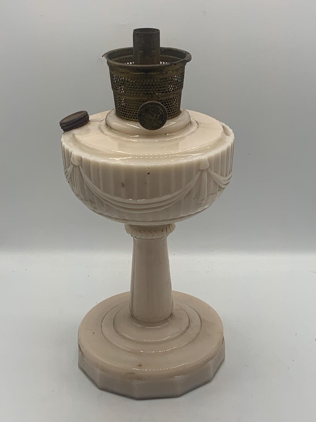 Vintage Alacite Glass Aladdin Oil Lamp. - Etsy