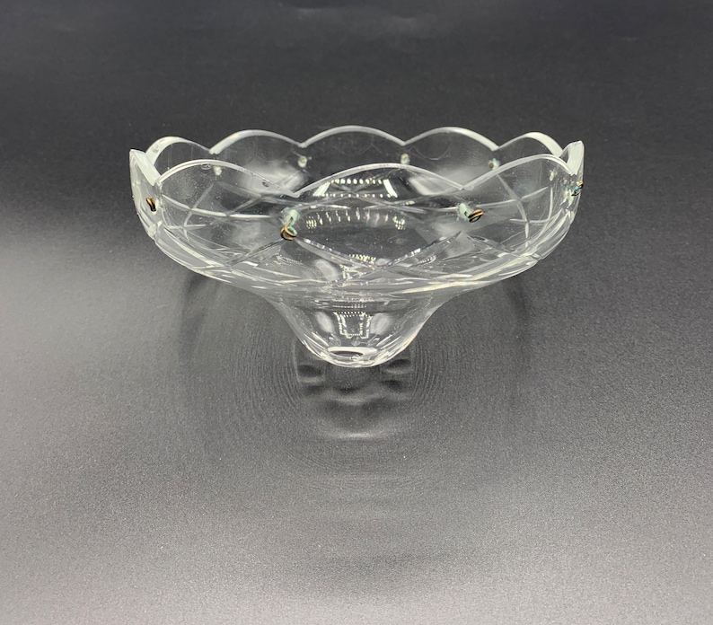 6 Vintage Crystal Cut Glass Lamp Bobeche used - Etsy