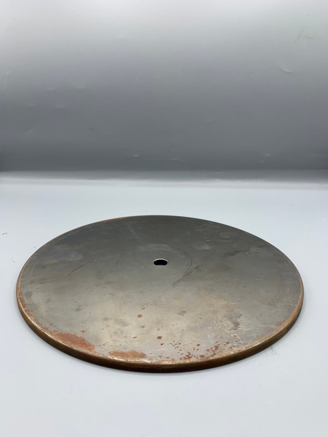 8-1/2” Raw Metal Lamp Check Ring Plate ( Used) - Etsy