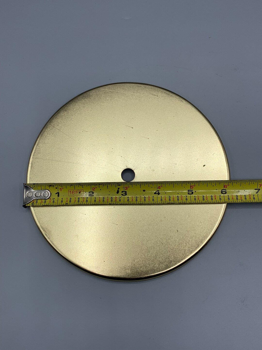 6-1/4 Metal Lamp Check Ring Plate Used - Etsy