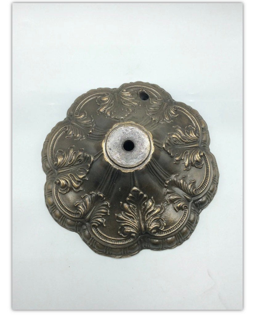 Vintage Cast Zinc Lamp Base Used - Etsy