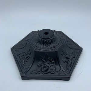 Vintage Cast Zinc Black Lamp Base ( Used) - Etsy