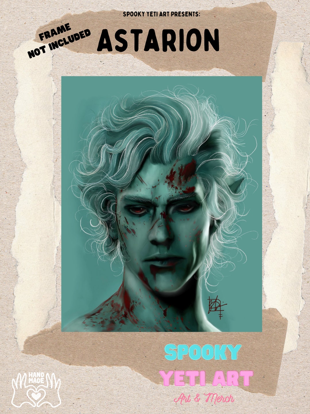 Astarion Original Art, Art Print, Wall Art, Artwork, Fanart, Dnd, Bg3 ...