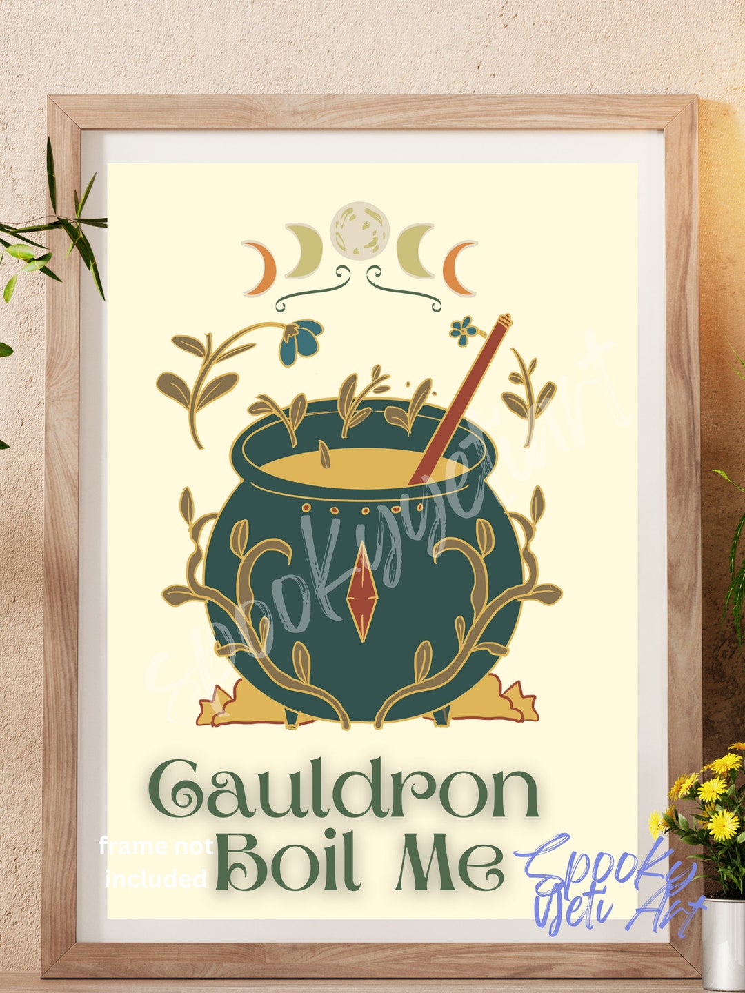 Acotar: Cauldron Boil Me Digital Poster | Aesthetic Minimalist Wall Art ...