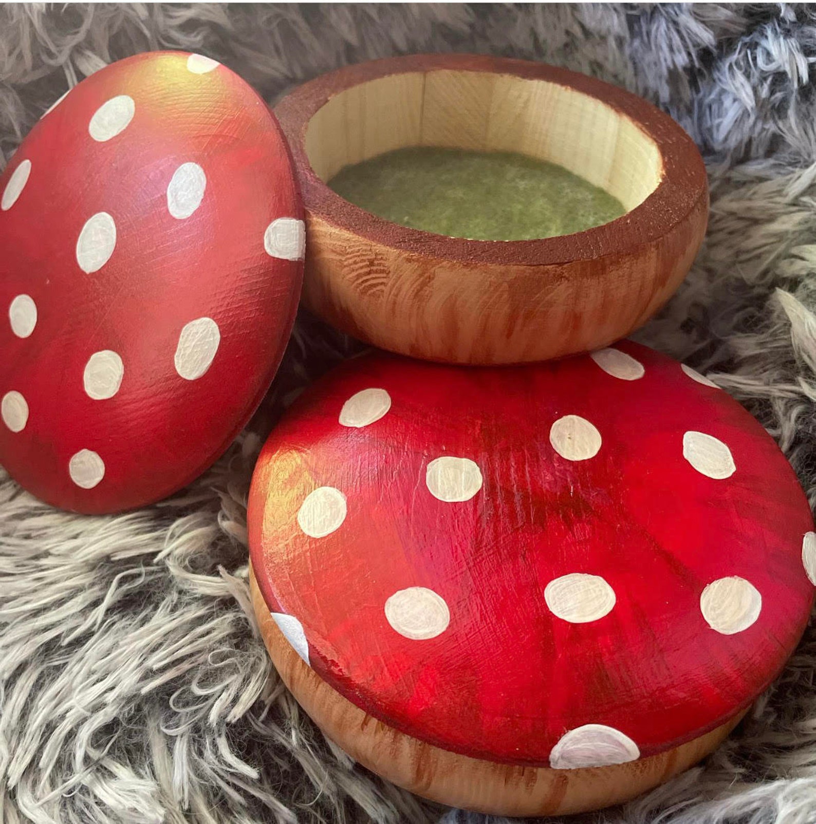 Mushroom Painted Wooden Box, Keepsake Box, Storage Organizer - Etsy