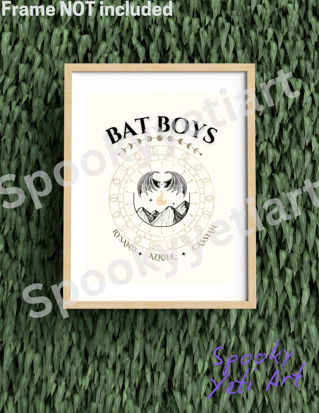 Acotar: Bat Boys Digital Poster Aesthetic Minimalist Wall Art Print ...