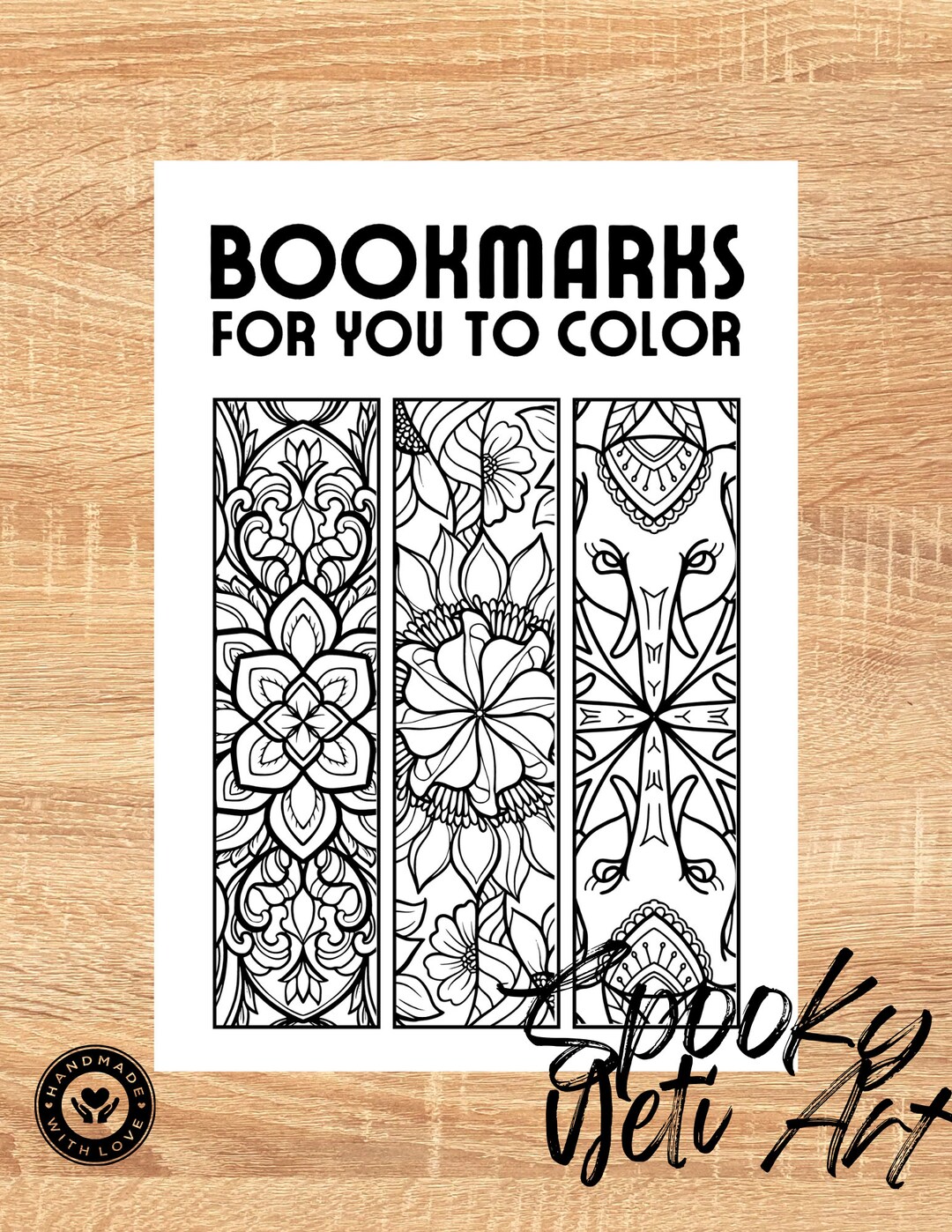 Printable Hand-drawn Bookmarks / Instant Download / Printable Activity ...