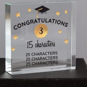 Personalised Congratulations Graduation Large Crystal Token in - Etsy